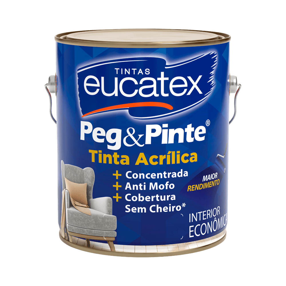 Tinta Peg e Pinte Acrílica Elephant Fosco 3,6 L