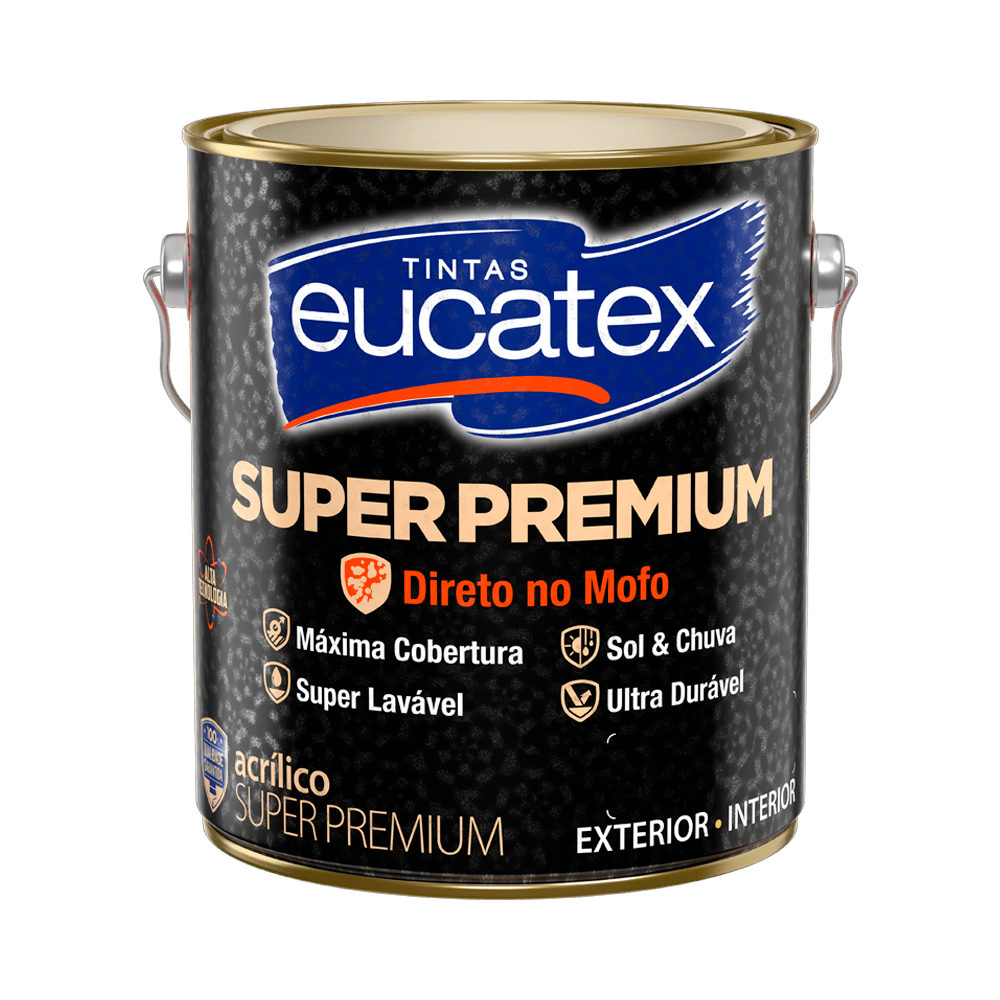 Tinta Acrílica Super Premium Eucatex Fina Renda 3,2 L